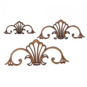 Art Deco & Nouveau Style Ornament 1 - MDF Wood Shape